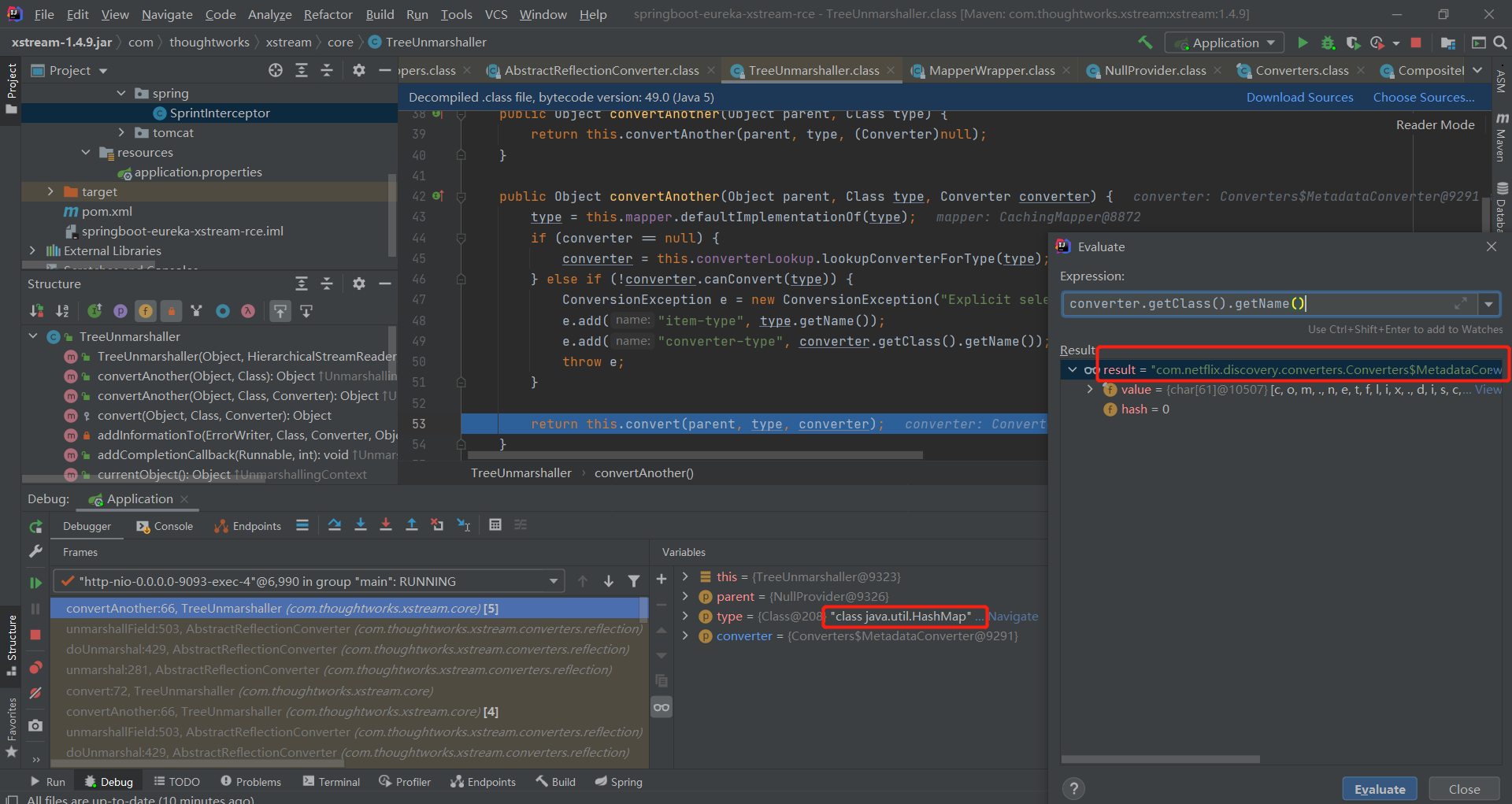 Springboot-Eureka的Xstream反序列化如何注入内存马 | huahua's Blog